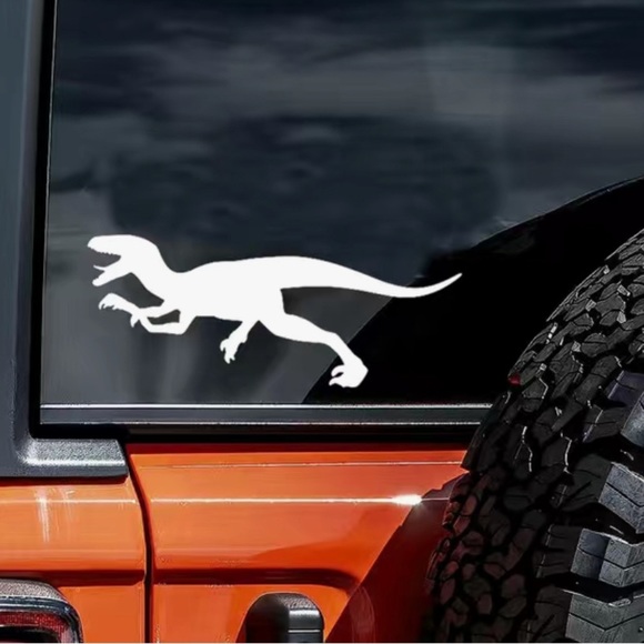 Other | 315 Decal Velociraptor Dinosaur Silhouette Sticker | Poshmark